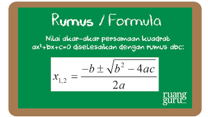 RUMUS ABC MATEMATIKA KELAS 9 - Media Pembelajaran Online Guru Spensaka ...