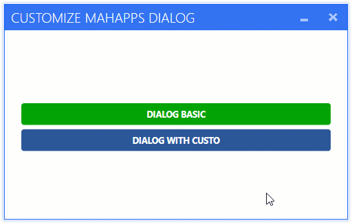 Powershell And Wpf Customize Mahapps Dialog Syst And Deploy