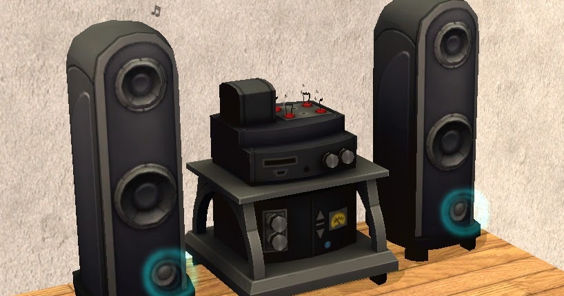 TheNinthWaveSims: The Sims 2 - The Sims 4 Rock Of Ages Retro Stereo For ...