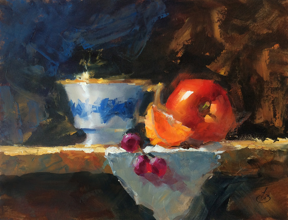 TOM BROWN FINE ART: STILL LIFE WITH FRUIT by TOM BROWN