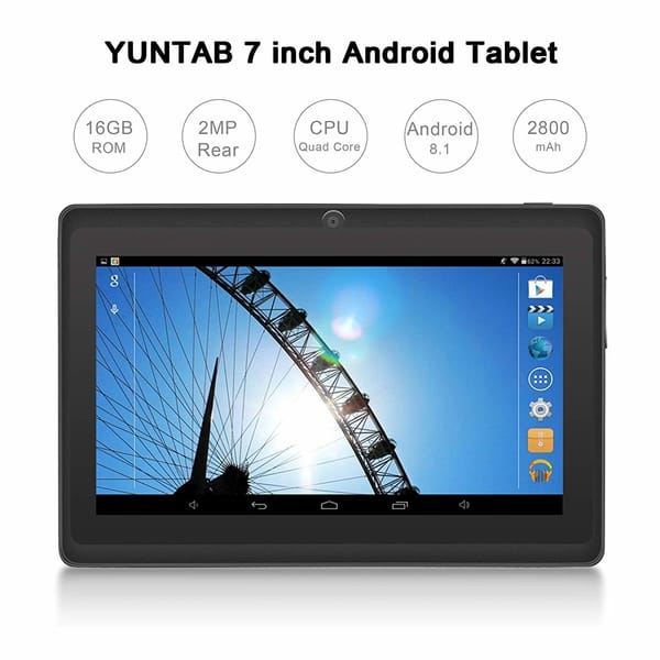 Review YUNTAB Q88 A 2020 New 7 inch Android Tablet