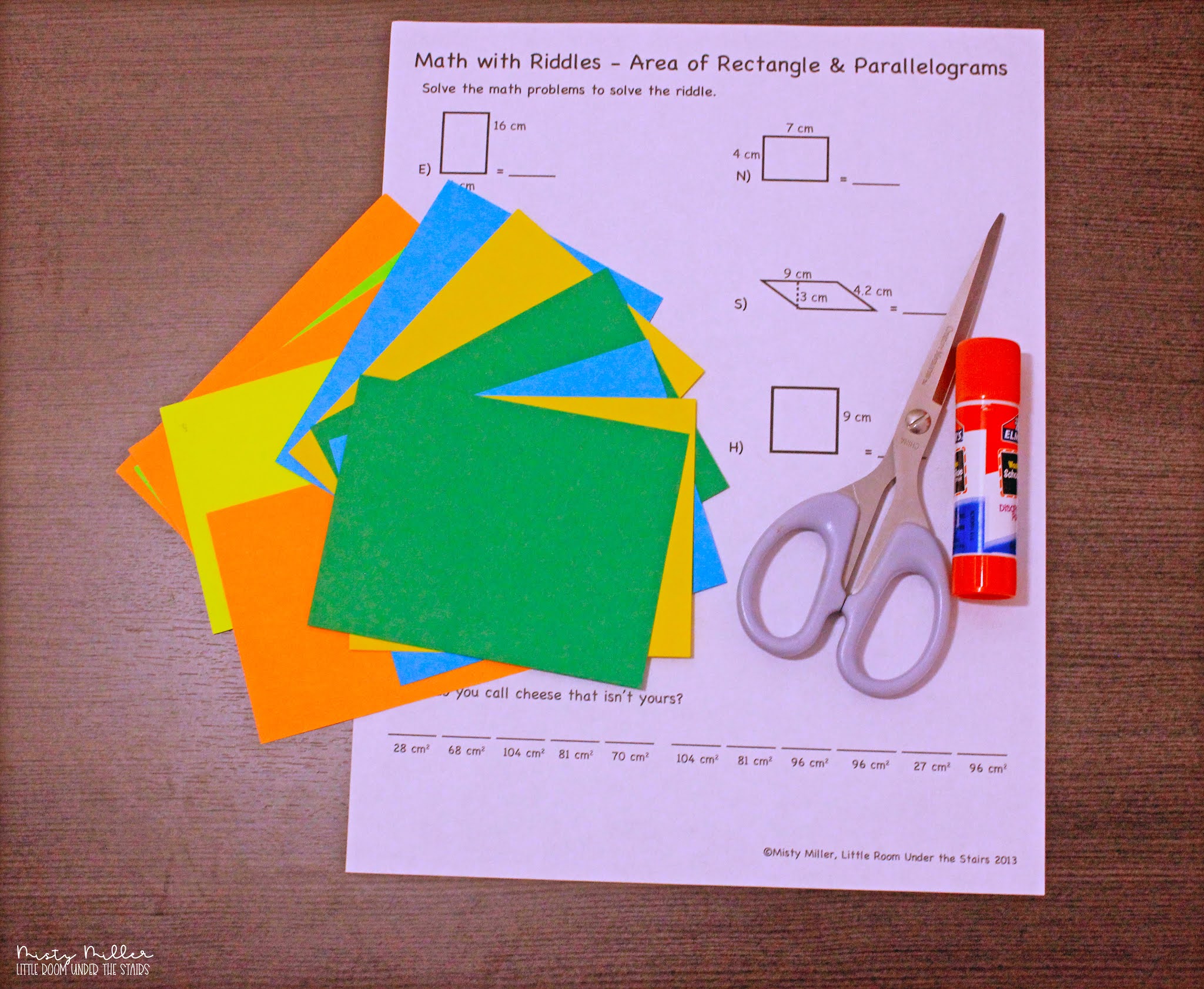 Using Riddle Sheets in Your Math Centers