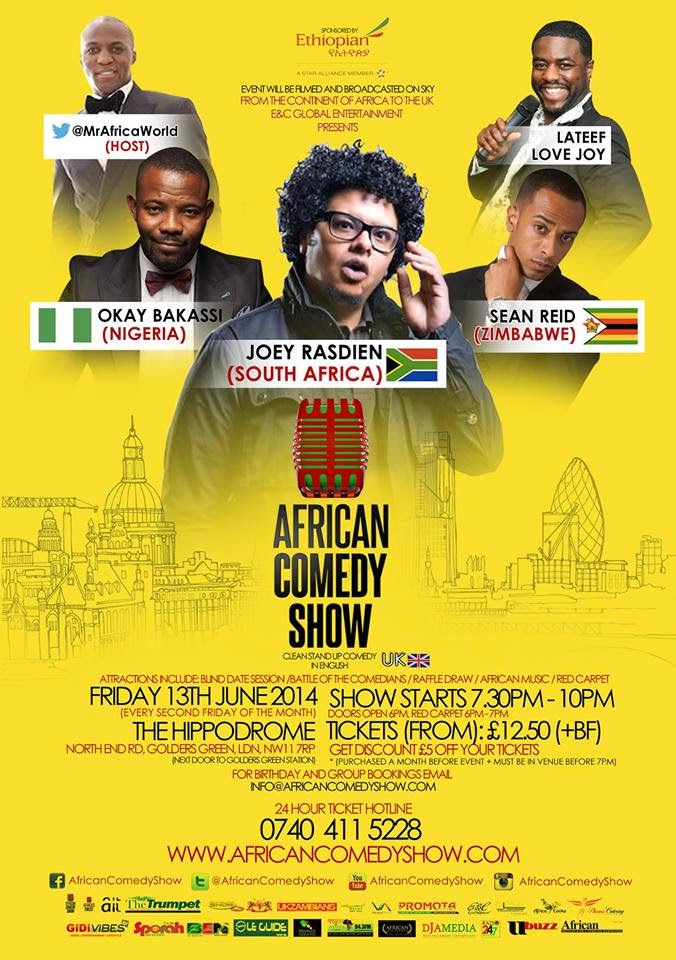 DJAMEDIA UK: OKEY BAKASSI, others to feature at AFRICAN COMEDY SHOW ...
