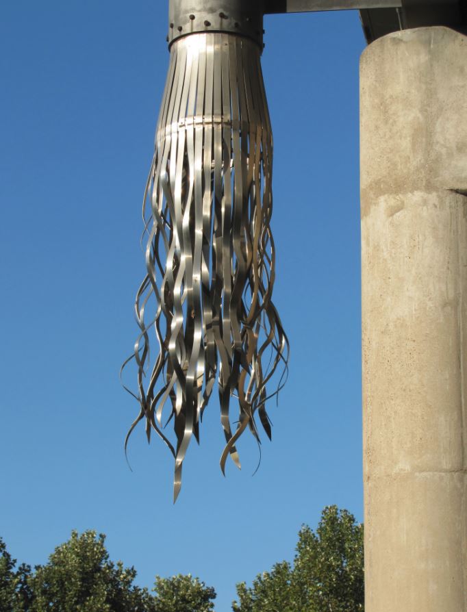 Houston in Pics: Buffalo Bayou Torch - Bridge Adornment as a form of pu