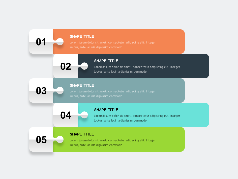 Vertical Number List PowerPoint Templates - PowerPoint Free