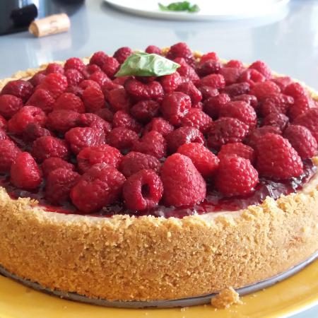 Cheesecake aux framboises