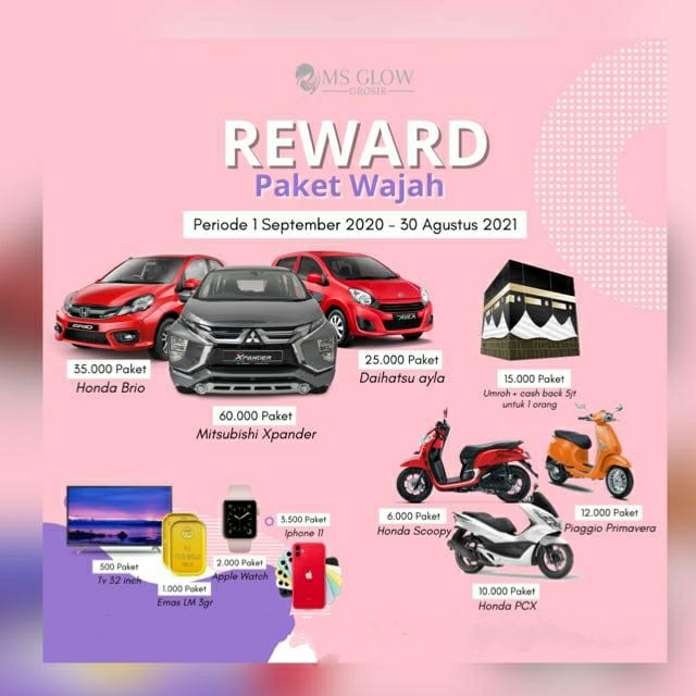 Promo Terbatas Big Bonus Daftar Reseller MsGlow