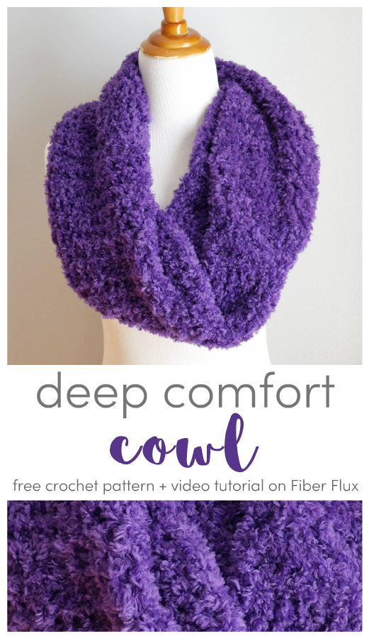 Fiber Flux: Deep Comfort Cowl, Free Crochet Pattern + Video