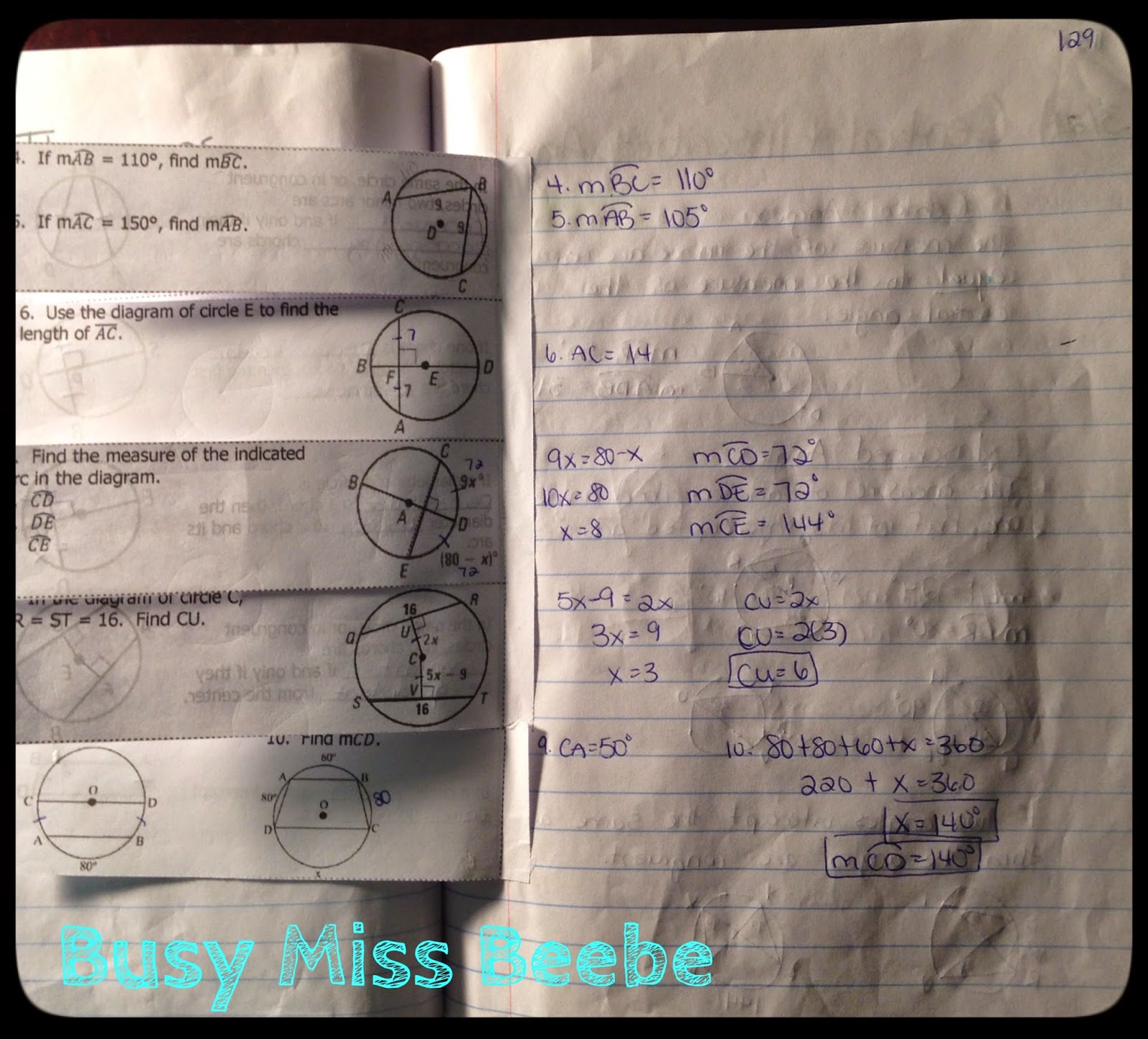Busy Miss Beebe: Geometry Interactive Notebook - The Tenth Unit