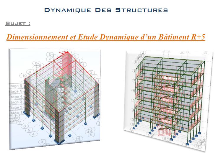 Dimensionnement et Etude dynamique d'un bâtiment R+5