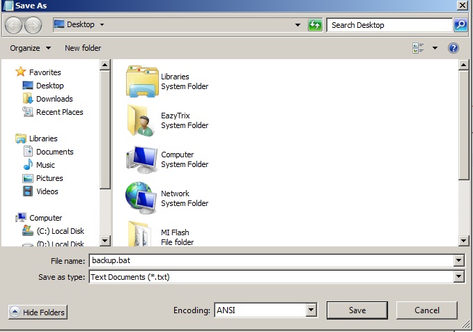 How To Create Backup Batch File In Windows 10