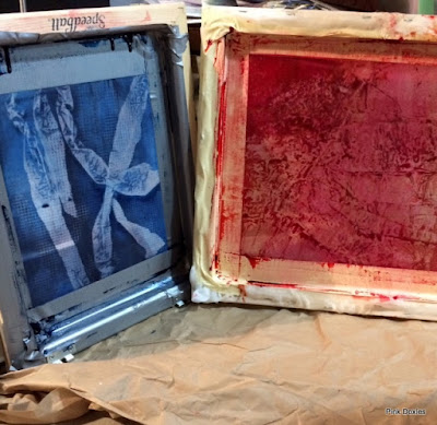 Julie Stocker Quilts at Pink Doxies: Deconstructed Screen Printing ...