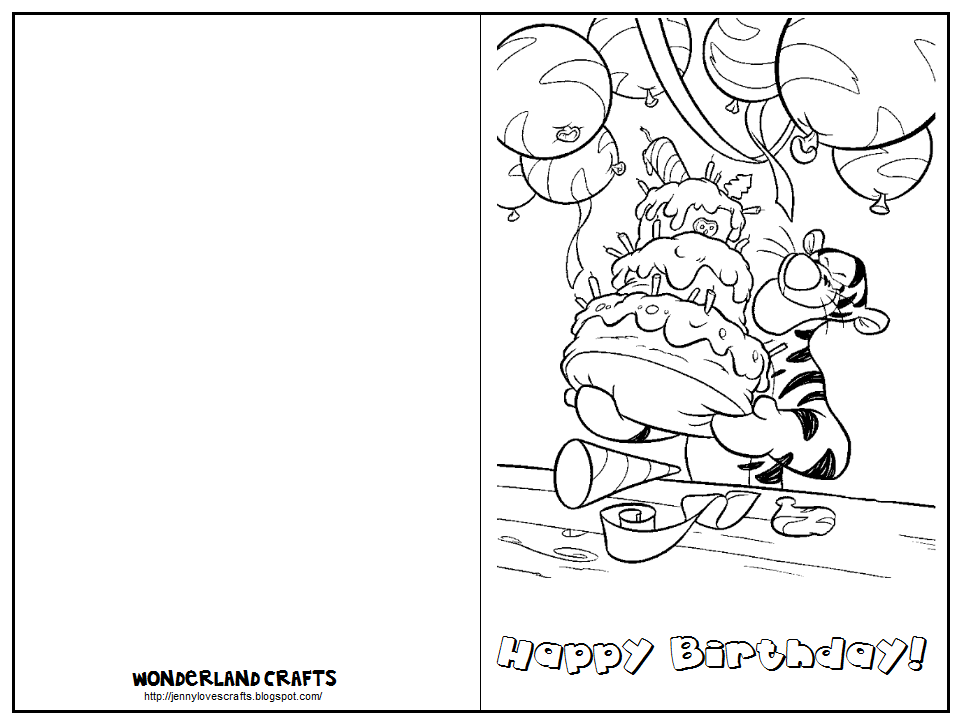Coloring Birthday Folding Card Coloring Pages Coloring Birthday Folding Card Coloring Pages