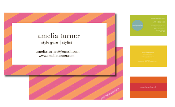 Penny People Designs: New for Spring, Calling Card Designs