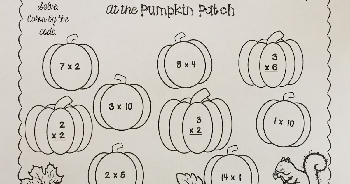 Crazy Critter Cafe : Fall Multiplication Practice Freebie Printable