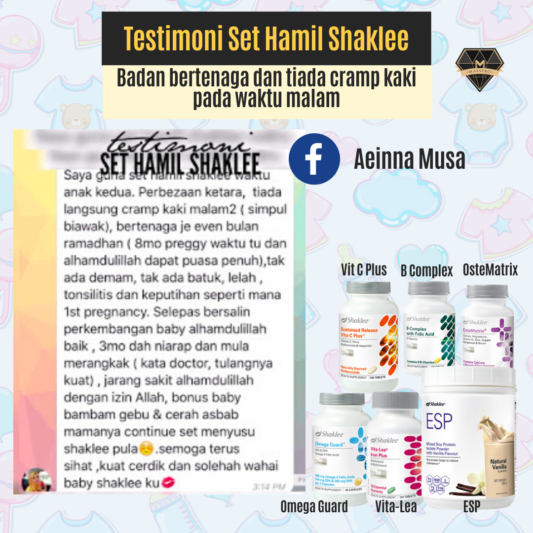 Testimoni Set Hamil Shaklee Terbaru