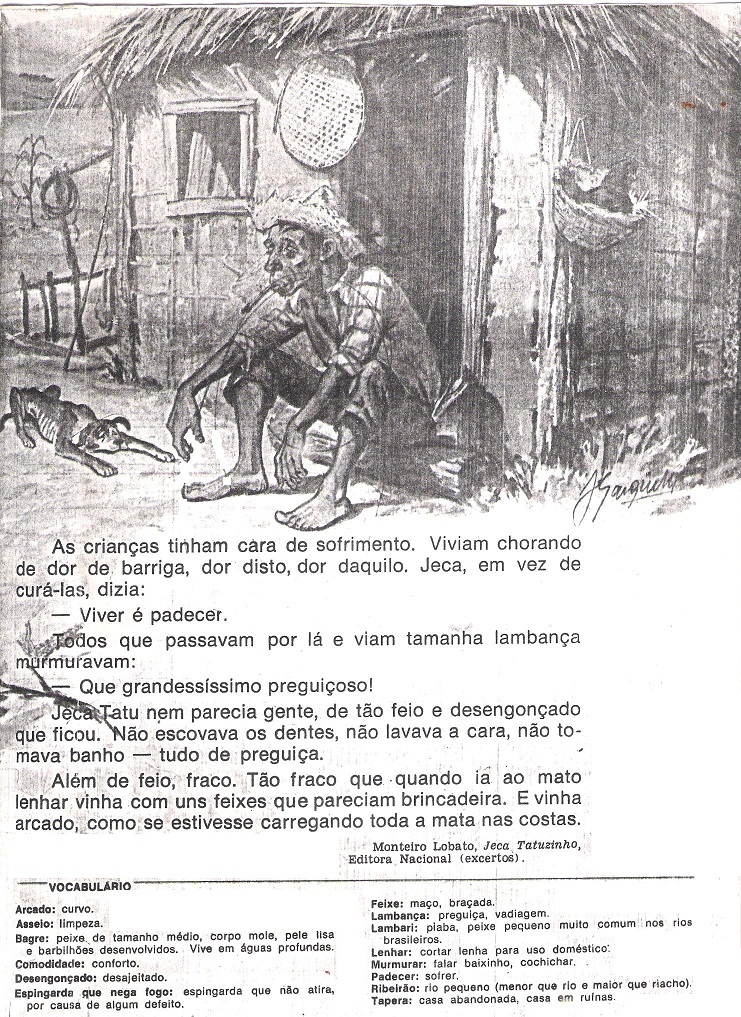 NA TRILHA DO TEMPO:JECA TATU, OBRA DE MONTEIRO LOBATO-Mistura de Alegria