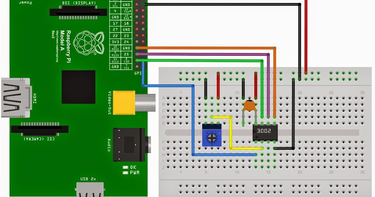The Pi Charmer: MCP3002 with a 10K Pot on Raspberry Pi using SPI GPIO ...