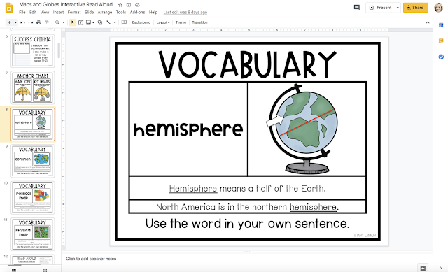 Maps and Globes Interactive Read Aloud | In-Person and Distance ...