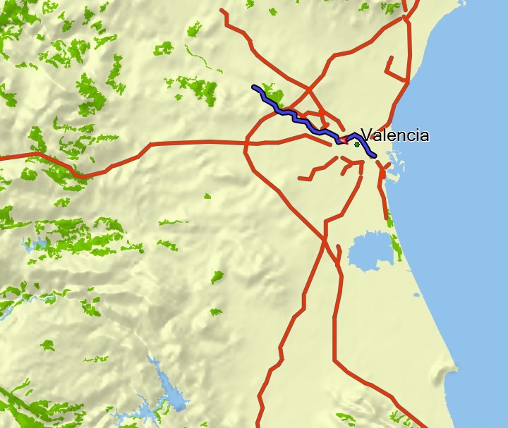 BTT EN VALENCIA: Valencia-El Clot (Desvio)