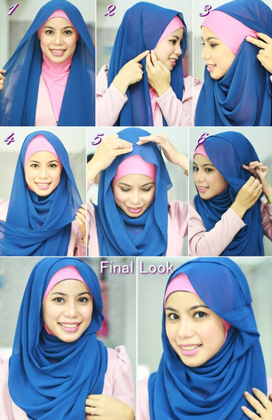 Tutorial Jilbab Pashmina Formal