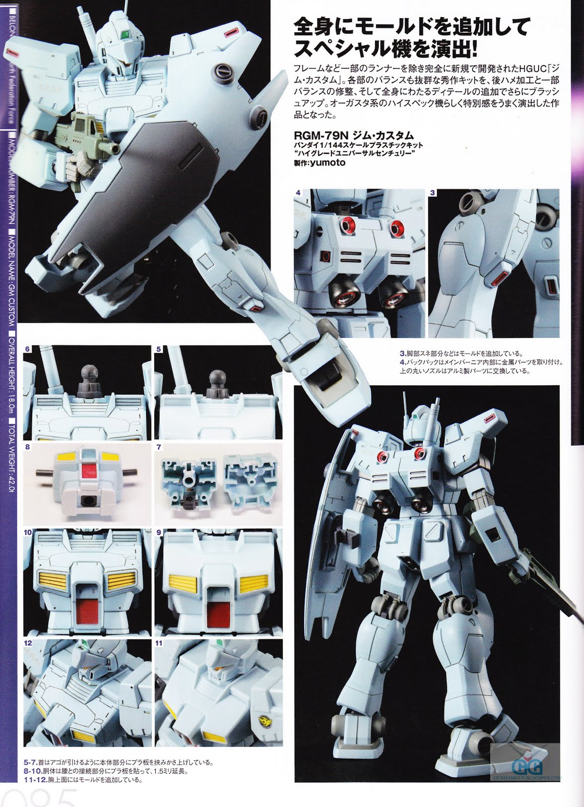 GUNDAM GUY: RGM-79N GM Custom - Mobile Suit Gundam 0083 w/ Phantom ...