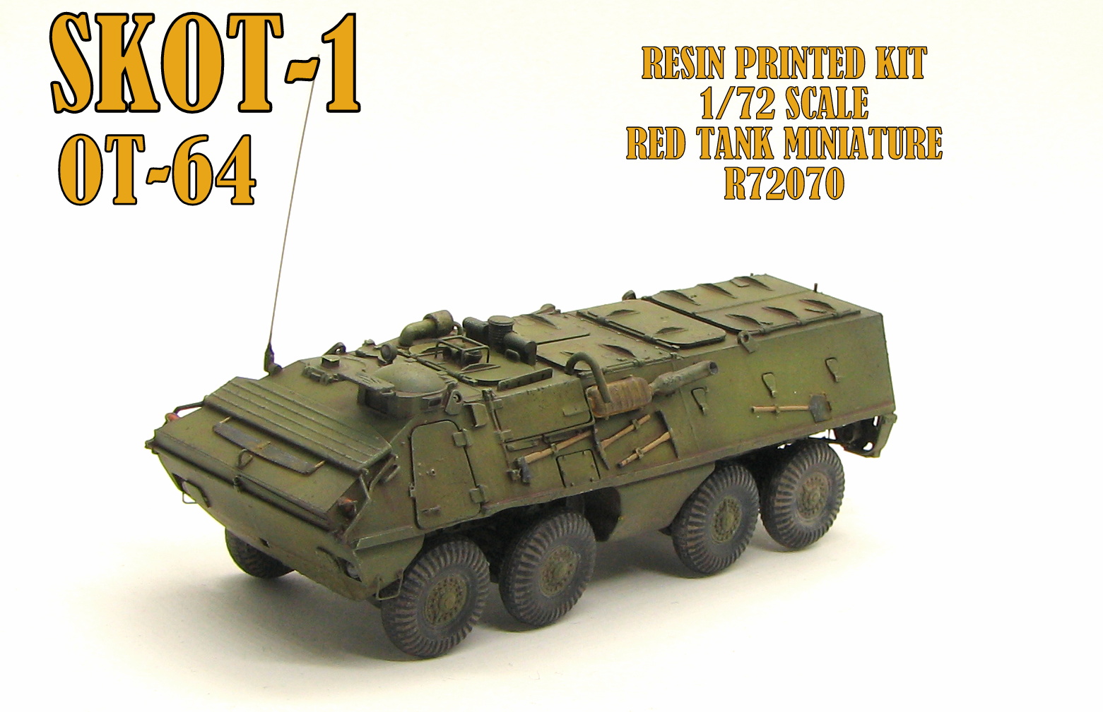 Gulumik Military Models: SKOT-1 OT-64 1/72 RESIN PRINTED KIT R72070 RED ...