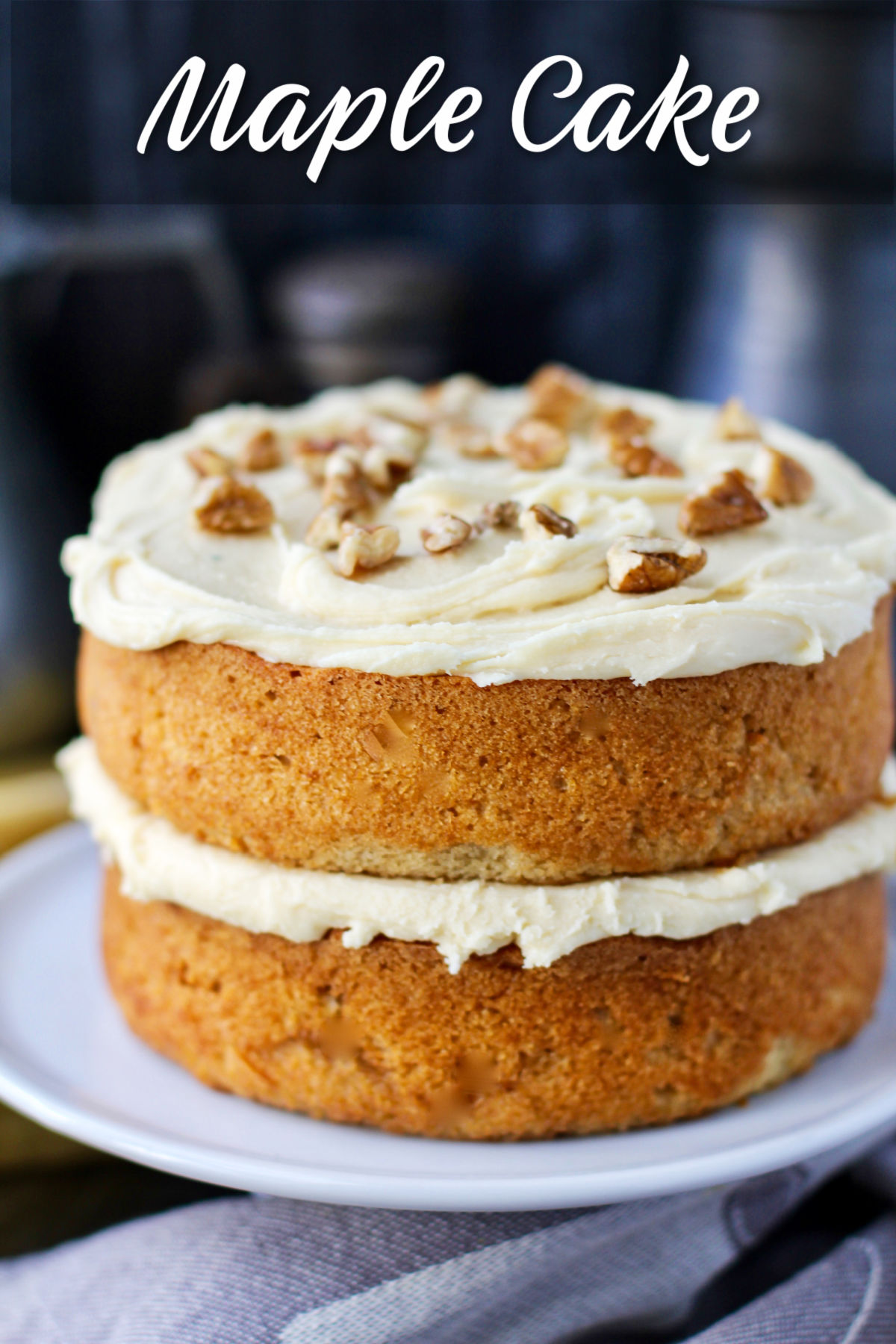 Maple Cake with Maple Frosting | Karen's Kitchen Stories