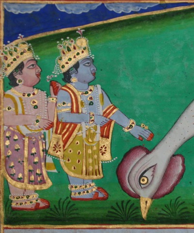 Indian Epics: Images and PDE Epics: Image: Rama and Jatayu