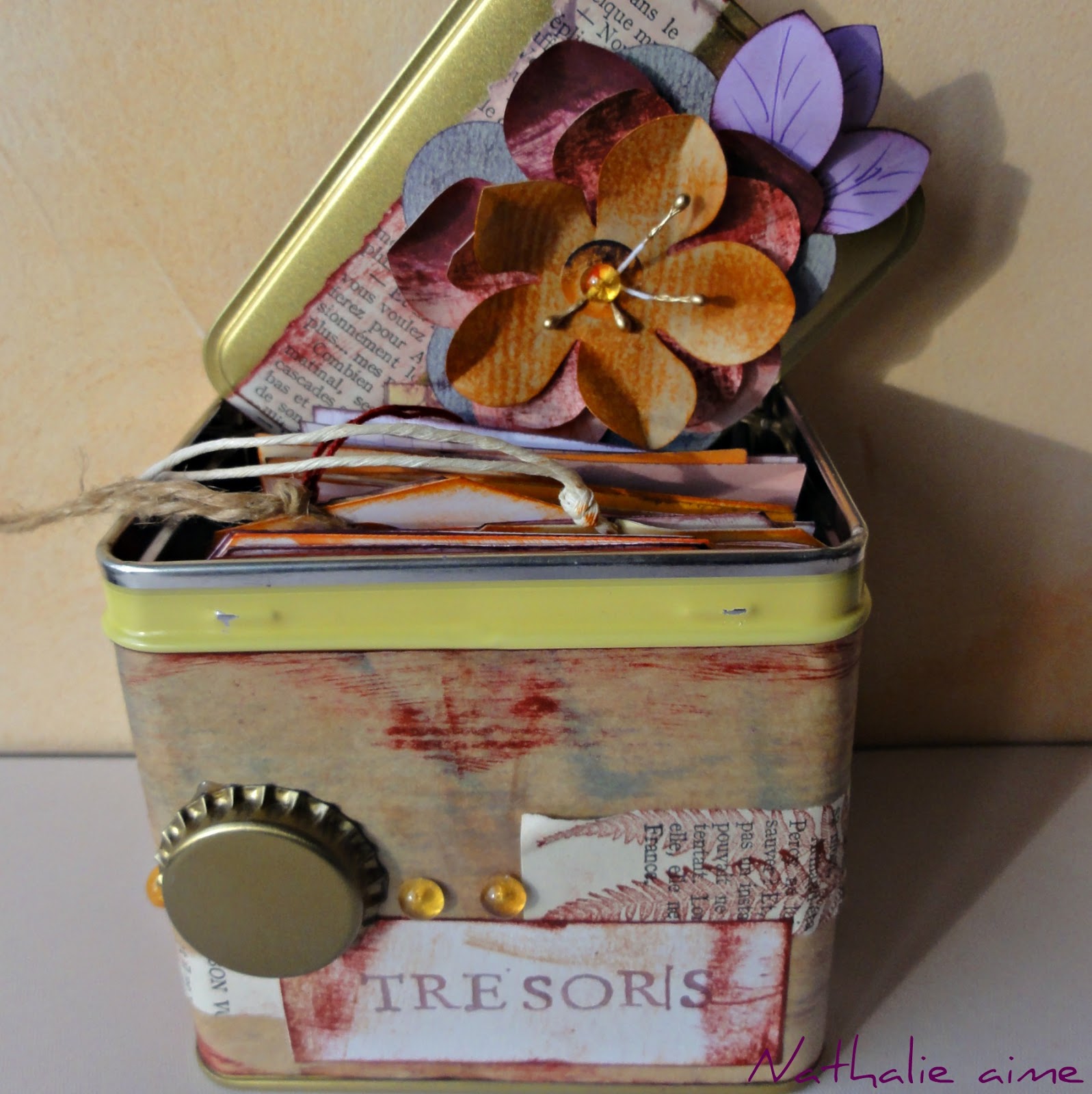 Nathalie M: Boîtes en scrap