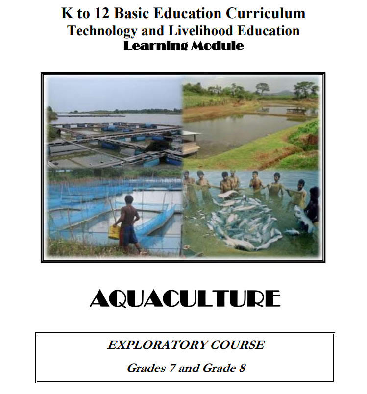 Download: K to 12 Aquaculture Learning Module