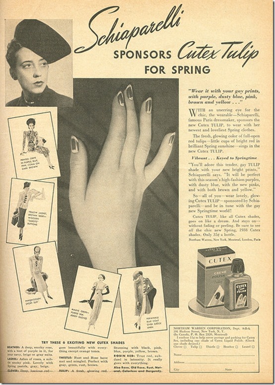 Daisy does Vintage.: 1920's - 1940's half moon manicure.