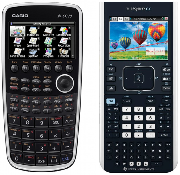 Számológép Blog: Casio Prizm fx-CG10 vs. TI-Nspire CX