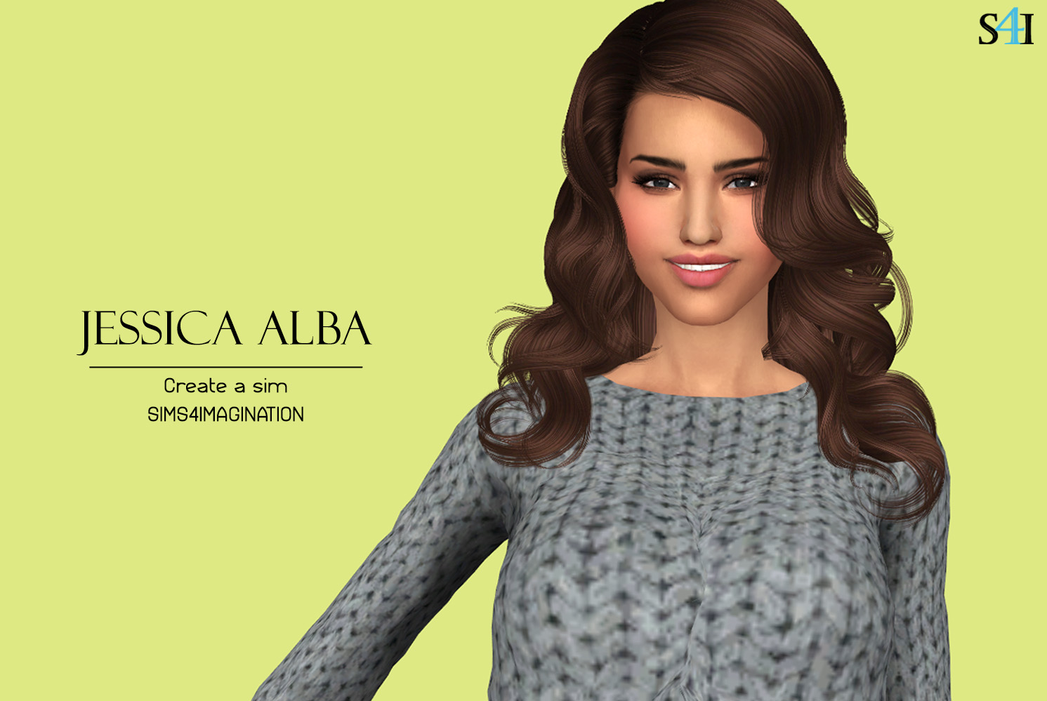 Sims 4 CAS: Jessica Alba - Imagination Sims 4 CAS