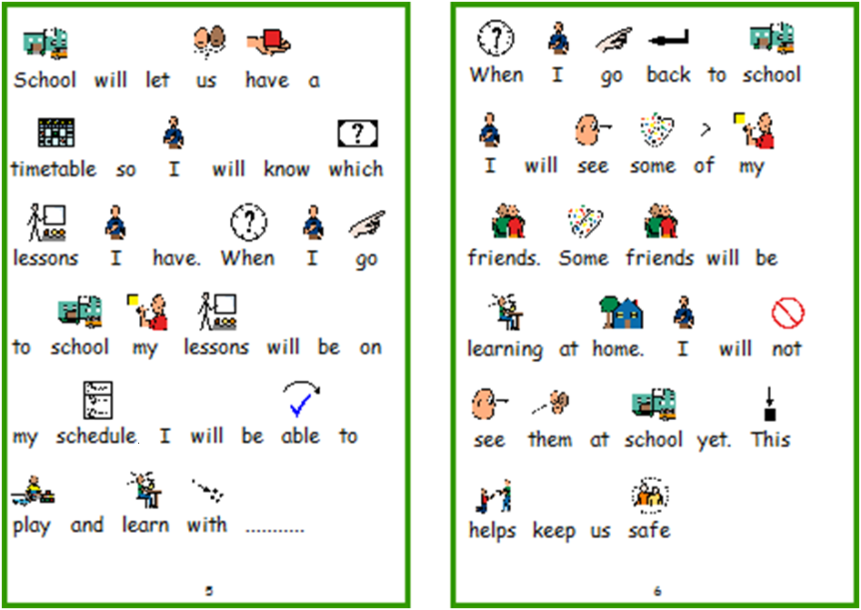 Post #22 Using a Social Story to prepare your child for going back to ...