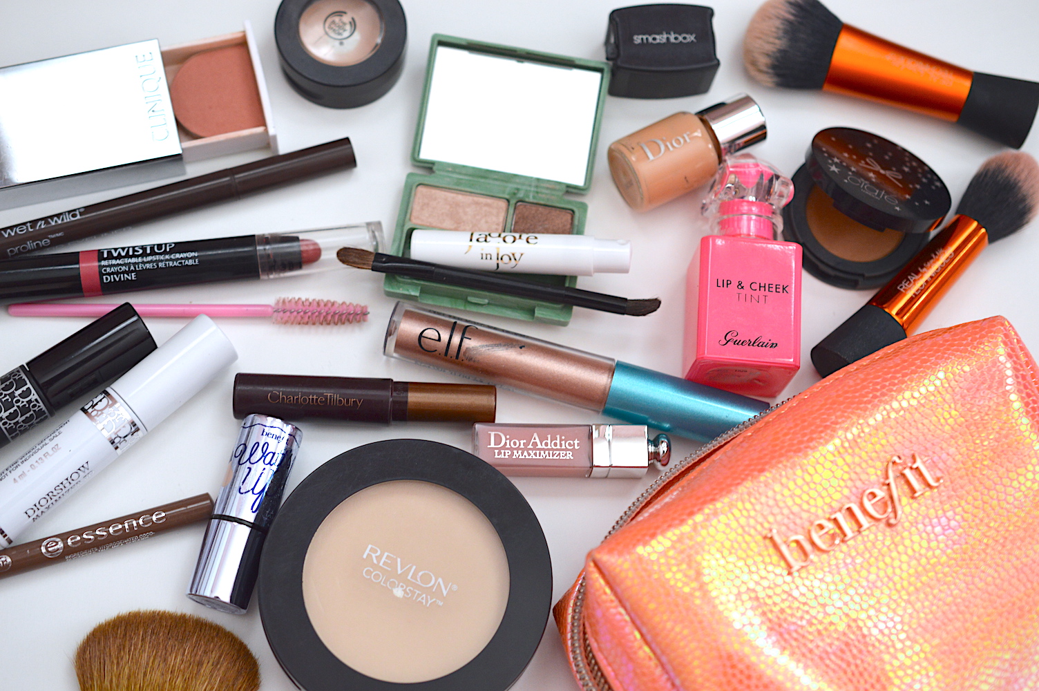 Makeup for in the car handbag