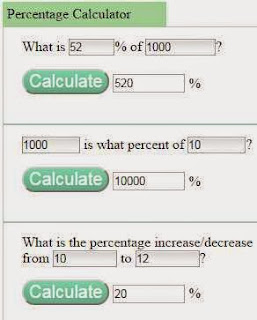 Practice Template: Percentage calculation
