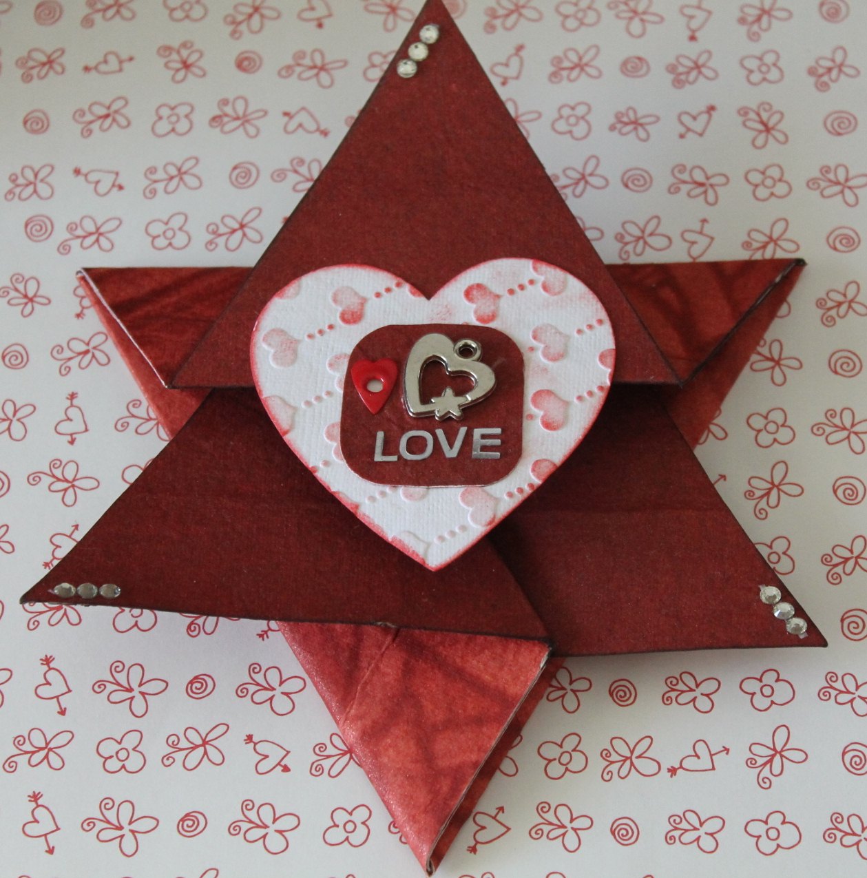 Paper Fantasees - The Craft Blog: A Star shaped card