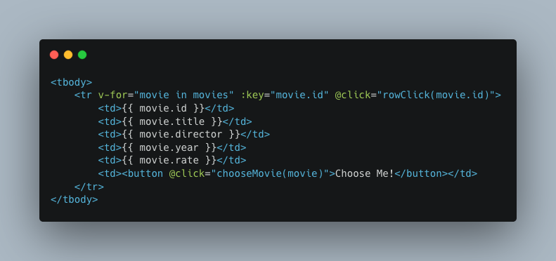 GLinBoy: Make rows clickable in VueJS table with ignore a column(s) GLinBoy: Make rows clickable in VueJS table with ignore a column(s)