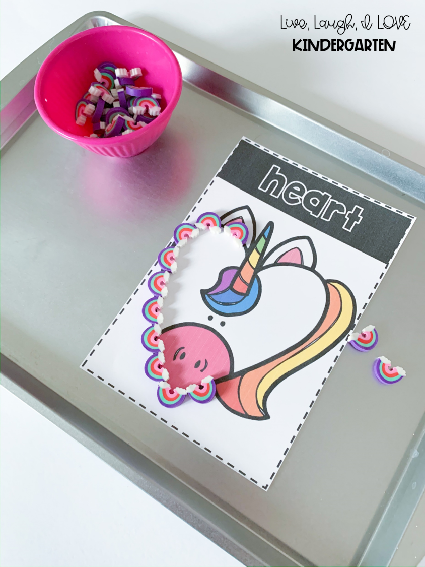 First way, take the half sheet shape mats and play dough or any ...