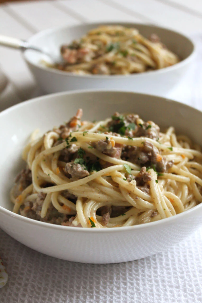 White Ragu Sauce For Pasta - A Cornish Food Blog | Jam and Clotted Cream