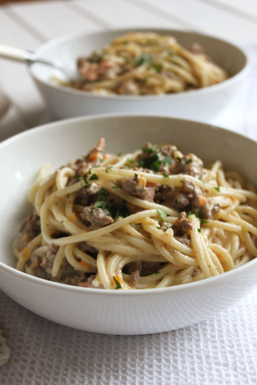 White Ragu Sauce For Pasta - A Cornish Food Blog | Jam and Clotted Cream