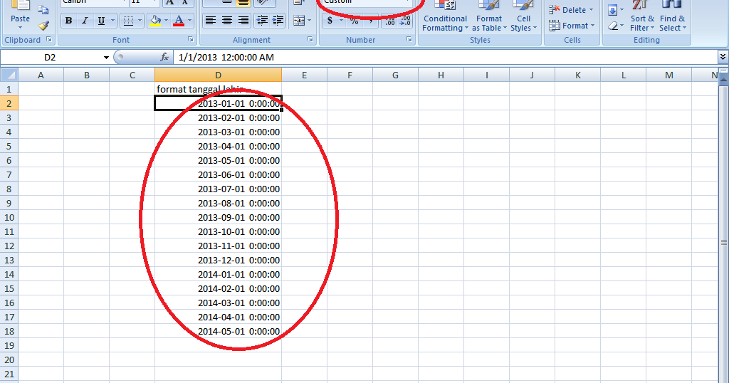 SIGER TRADE COMMUNITY: CARA MERUBAH FORMAT TANGGAL DI EXCEL KE TEXT