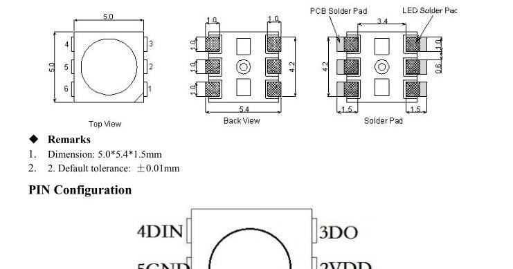 Ws2813 RGB Led Chip Data sheet