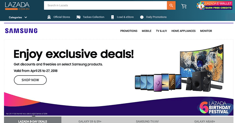 Samsung joins Lazada's 6th birthday sale!
