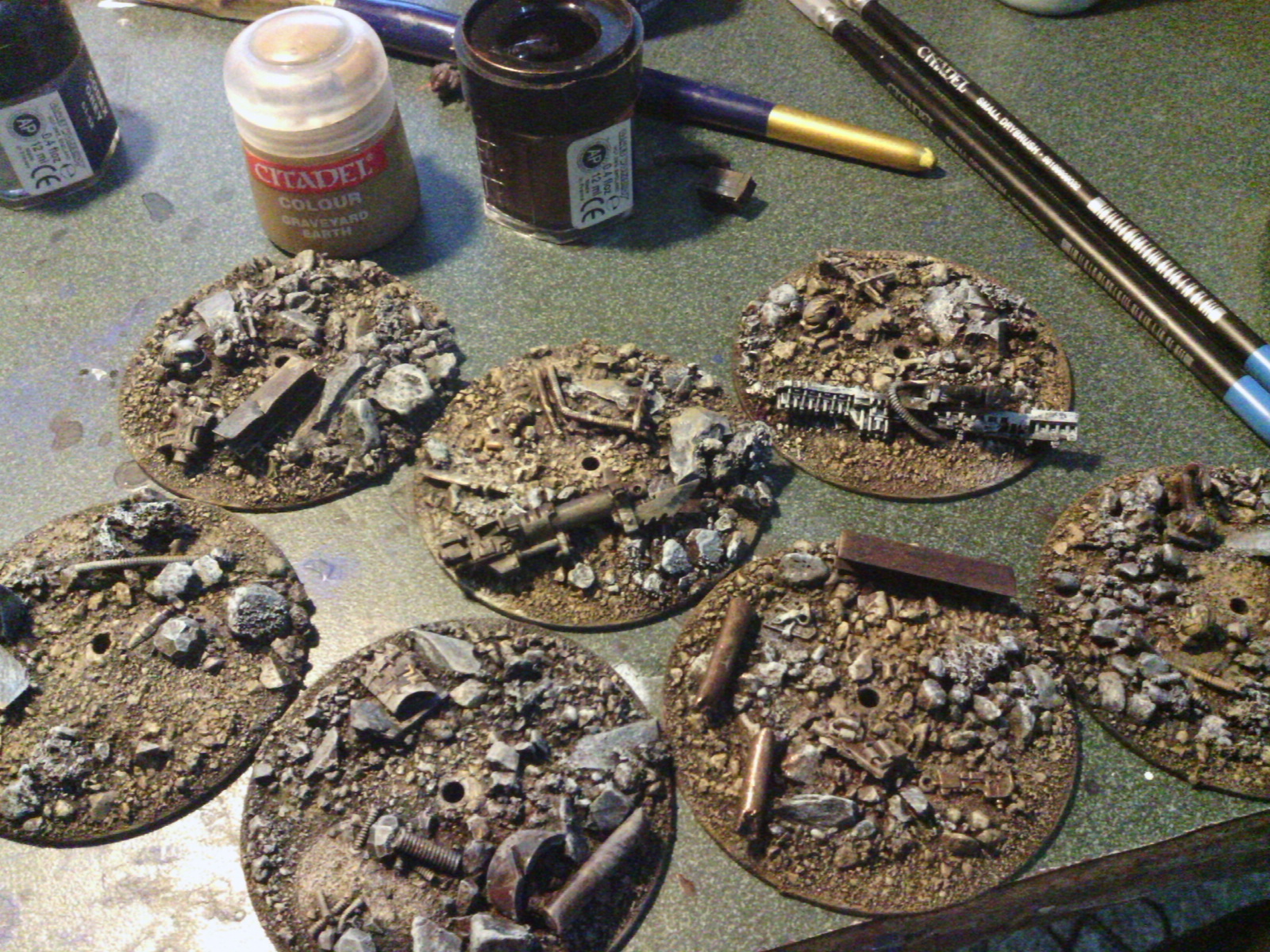 Warhammer 40k Miniatures in Guatemala: My Basing method step by step ...