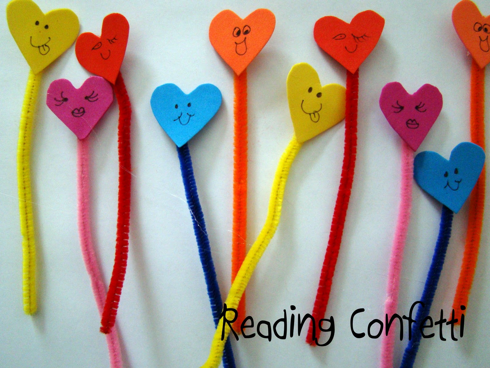 Valentine Story Props ~ Reading Confetti
