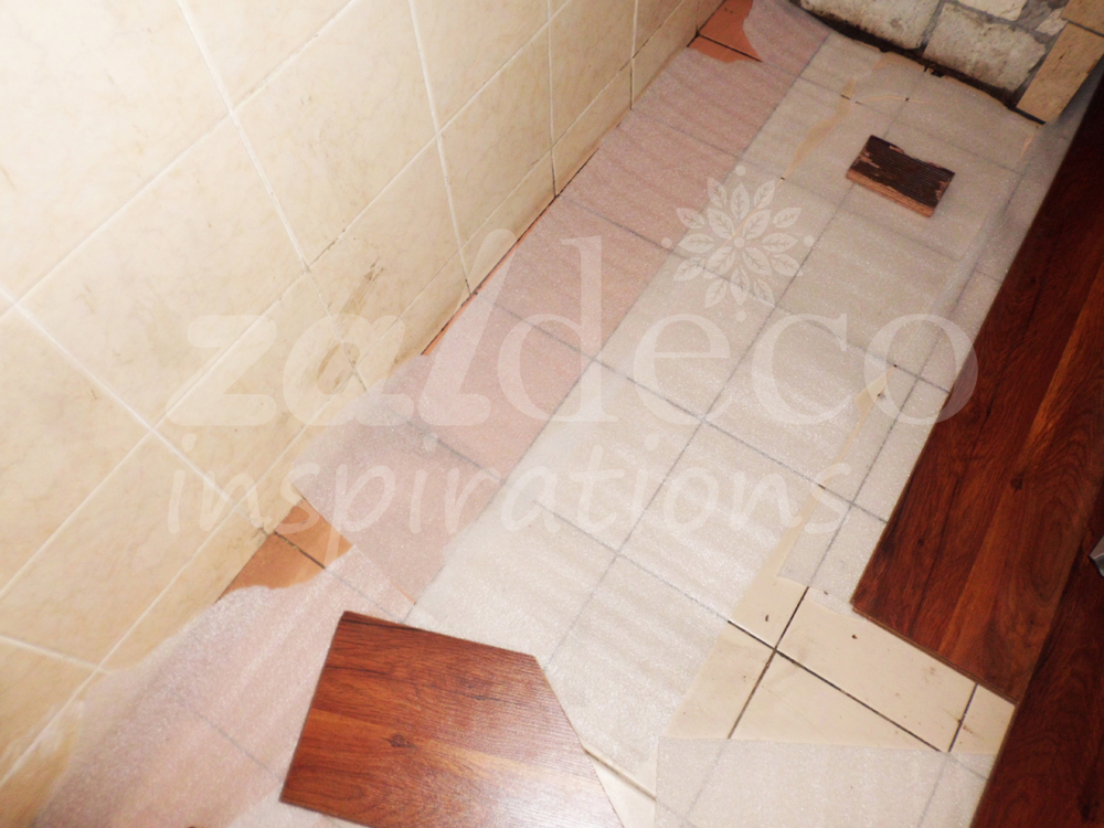 .: Pemasangan Lantai Kayu Lamina di PPR Kerinchi Lembah Pantai