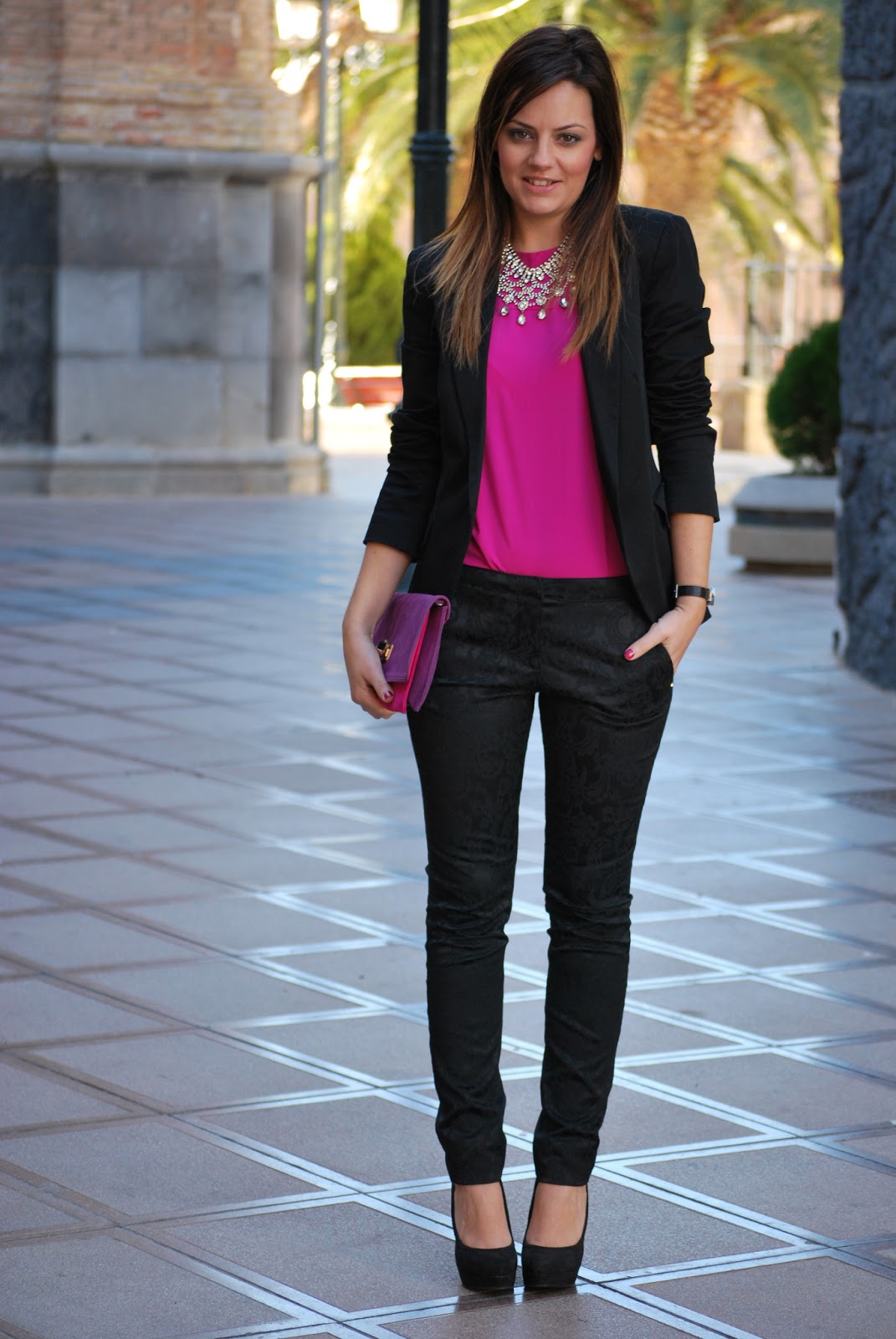 OUTFIT DEL DÍA: Inspiración blusa rosada o fucsia