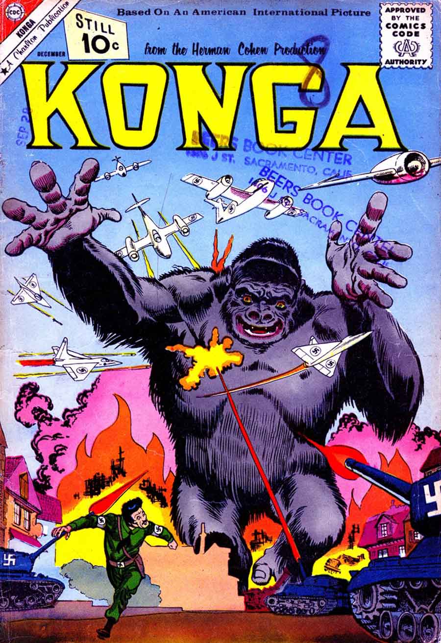 Konga #4 - Steve Ditko art & cover - Pencil Ink